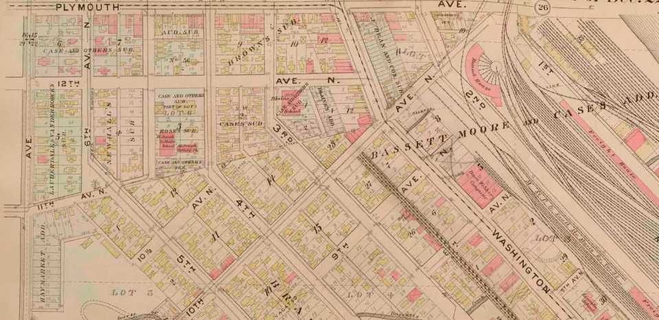 North side map 1892 | Minneapolis Park History